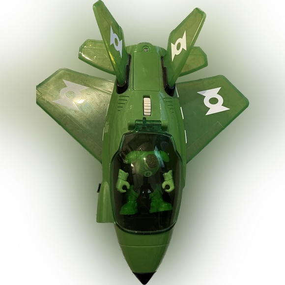 Toys | Dc Super Friends Hero World Vehicle Green Lantern Figure Jet ...